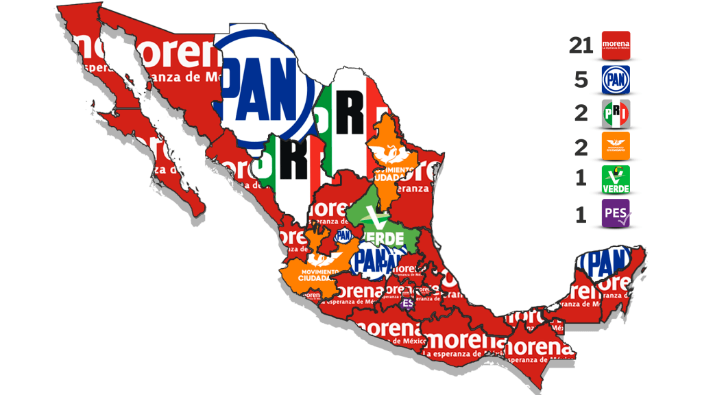 Así quedó el mapa electoral de México rumbo al 2024 tras las elecciones ...